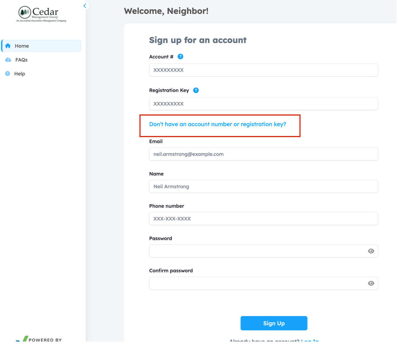 Homeowner Portal Login | Cedar Management Group